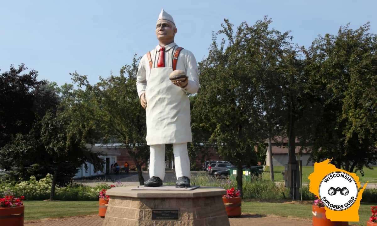 Hamburger Charlie Statue in Seymour, Wisconsin | Wisconsin Explorers Guild
